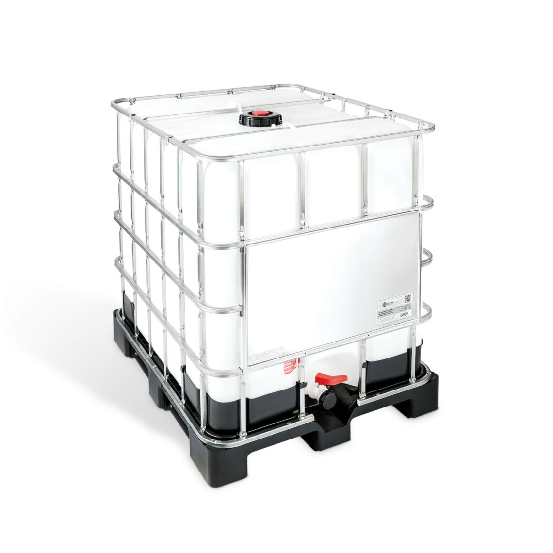 1000 ltr Palletank Fabriksny Greif UN 2″ 150mm Plast pal – Palletanke.dk